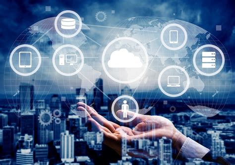 Premium Photo Businessman On Blurred Background Using Antivirus To