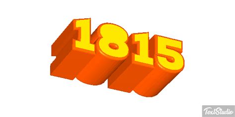1815 Number Animated  Logo Designs