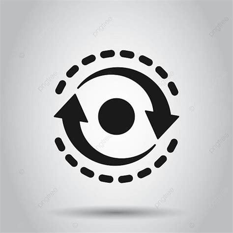 帶有旋轉箭頭業務概念的透明橢圓形圖標 向量 圓 環境 輪廓向量圖案素材免費下載，png，eps和ai素材下載 Pngtree