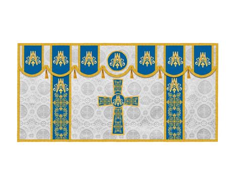 White With Blue Marian Altar Parament At ₹ 9000piece In Thoothukudi