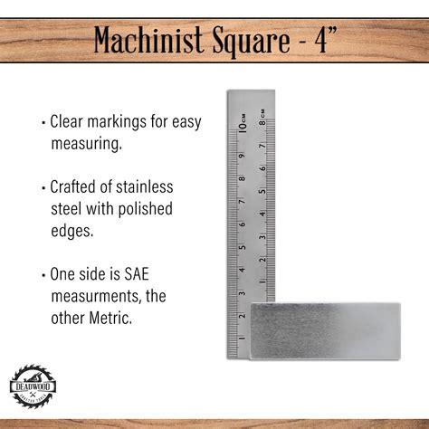 Dct Engineer Square Precision Square Machinist Square Set 4 Inches Ebay