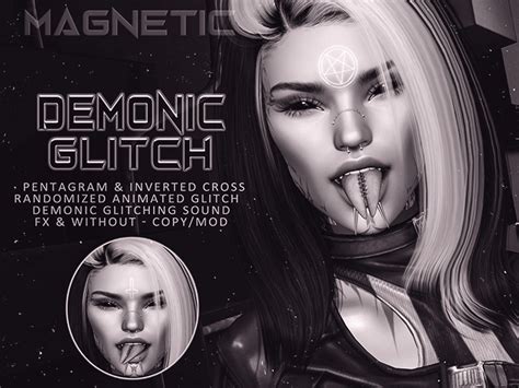 Second Life Marketplace Magnetic Demonic Glitch Demo Rezz To Unpack