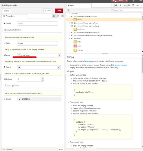 Node Red Rtsp Live Camera Stream To Dashboard With Push Button Startstop Streams And Mqtt