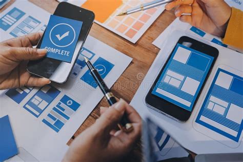 Ux Ui And Programming Development Technology Stock Image Image Of