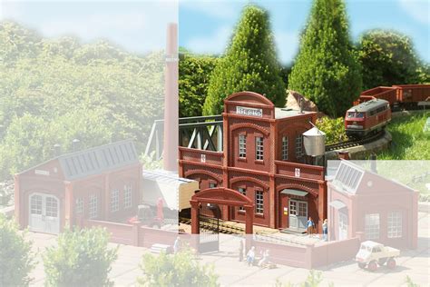 62014 Brewery Main Building Building Kit G Scale Piko America