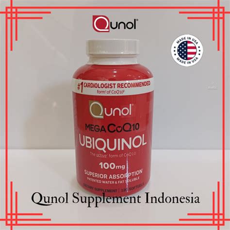 Jual Qunol Ubiquinol Mega Coq10 100 Mg 120 Softgels Ori 100 Usa Kota