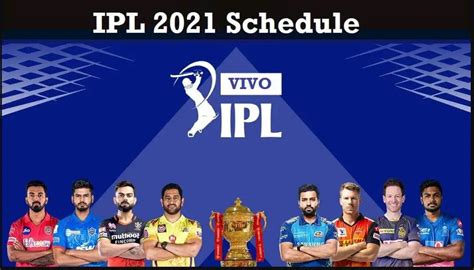 Ipl 2021 Reschedule Time Table For Remaining Matches Bcci Announce