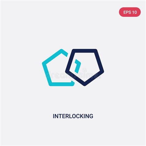 Interlock Icon On White Background Simple Element Illustration From