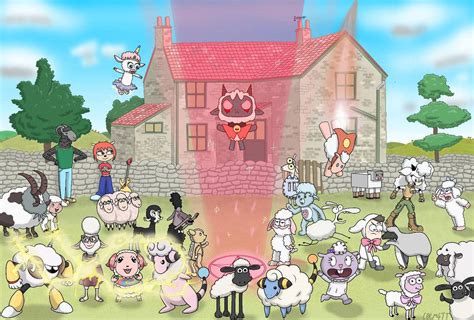 Crazy Cartoon Crossover Sheep By L0lm4tt On Deviantart