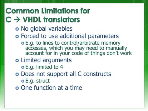 Ppt Lecture 20 C Hdl Automatic Conversion Powerpoint Presentation