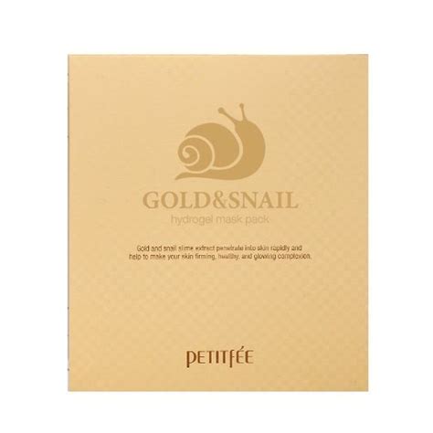 PETITFEE - Gold & Snail Hydrogel Mask Pack 5pcs | YesStyle