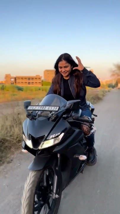 Princi Sanju 99 New R15 Bike Riding Video 🥰 Indian Girl Bike Riding