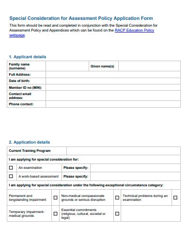 Free 50 Policy Application Samples In Pdf Ms Word