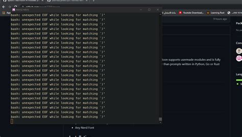 Unexpected Eof While Looking For Matching · Issue 3 · Acidicnekomoon · Github