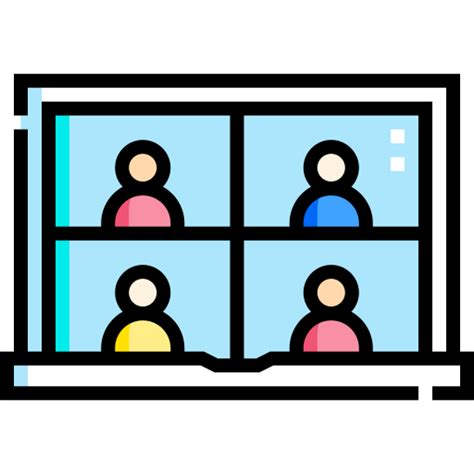 Online Class Detailed Straight Lineal Color Icon