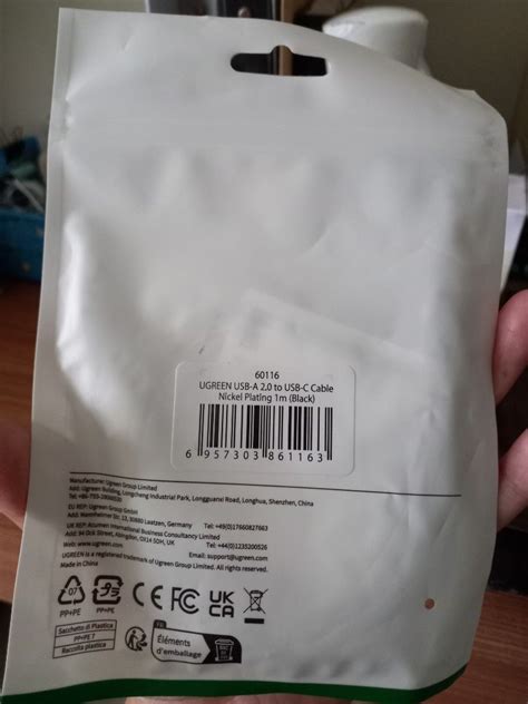 Ugreen Usb Type C Cable Meter Black Mobile Phones Gadgets Mobile Gadget Accessories