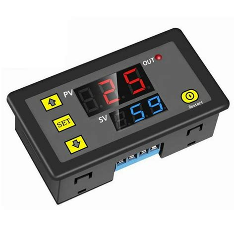 Btoer Digital Delay Relay Led Display Cycle Timer Control Switch
