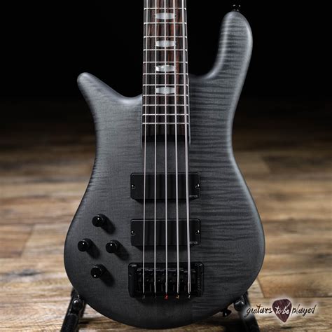 Spector Euro 5 Lx 5 String Left Handed Bass Guitar Black Stain Matte