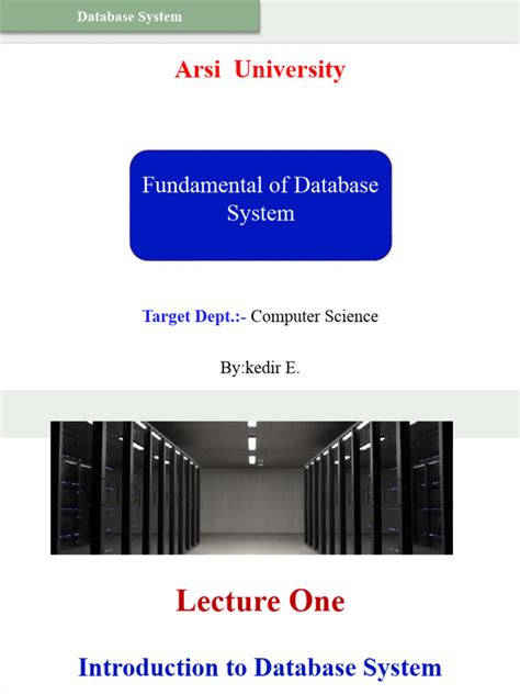 Lecture 1 Fdb Pdf Databases Microsoft Access