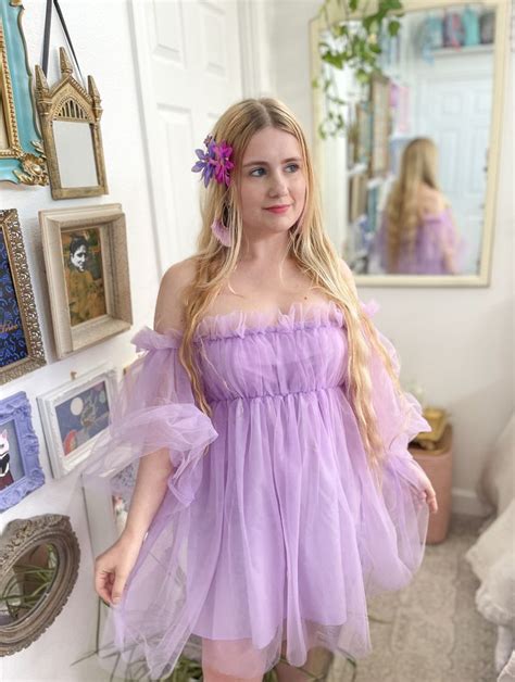 A Romantic Mini Dress Perfect For A Rapunzel Disneybound Or For Purple