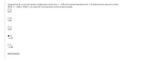 Solved Suppose That X ﻿is A Normal Random Variable With A