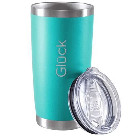 Copo Térmico Glück Tampa Lucky ml Quente Frio Mint MadeiraMadeira