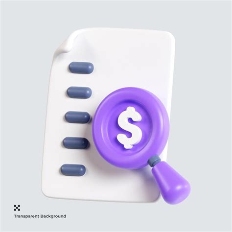Premium Psd Audit 3d Icon