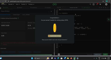 Codingjourney Geeksforgeeks Milestone Problemsolving