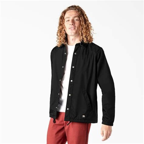 Dickies Skateboarding Coaches Jacket Black Black Sheep Skate Shop