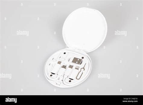 Box Adapter Cables Flexible Wires With Usb Different Types Connectors Curved Electronic Chargers