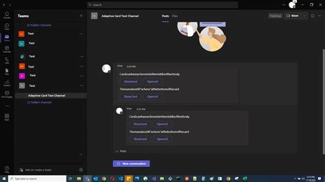 Issue With Full Width Rendering In MS Teams Group Channel With Adaptive