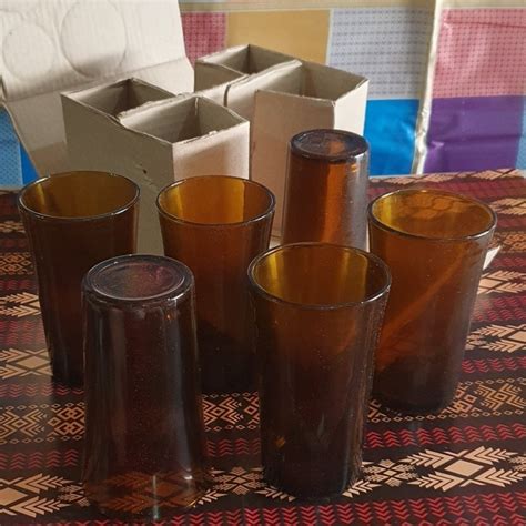 Jual Gelas Coklat Tinggi 503 Gelas Teh Manis Isi 6 Shopee Indonesia