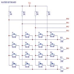 Circuit Diagram Of General Keypad Matrix