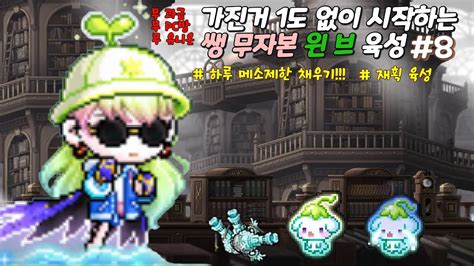 자석펫사고 드메세팅할려면 계속계속 모아야지 가진거 1도없이 시작하는 쌩 무자본 윈브 육성 8화 메이플 루나 쌩무자본육성
