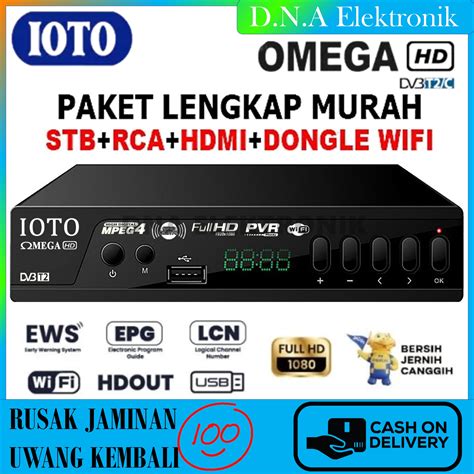 Set Topbox Tv Digital Ioto Dvb T2 Set Box Tv Digital Antena Tv Tabung