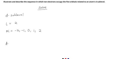 Solved Illustrate And Describe The Sequence In Which Ten Electrons