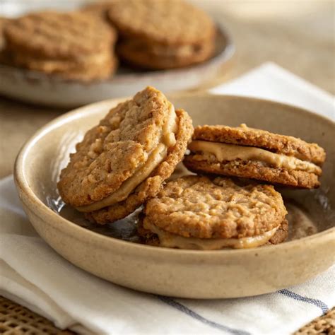 How To Make Peanut Butter Oatmeal Sandwich Cookies From Scratch