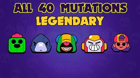 All 40 Brawler Mutations Rbrawlstars