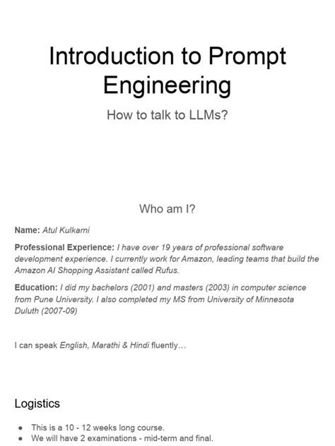 Introduction To Prompt Engineering Pdf Artificial Intelligence