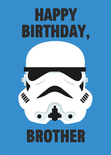 Personalised Star Wars™ Storm Trooper Birthday Card For Brother Hallmark