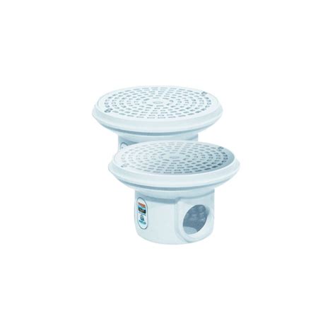 Sumidero piscinas hormigón Ø 200 mm con rejilla ABS QP