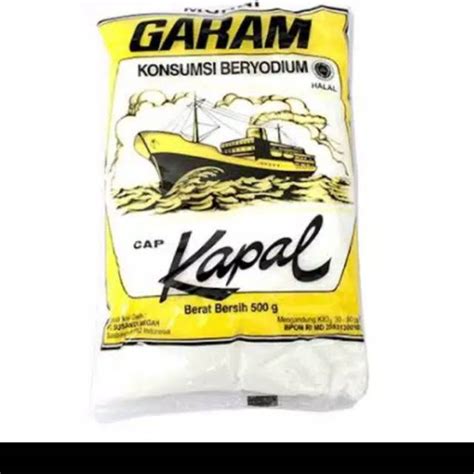 Jual Garam Cap Kapal 500gr Shopee Indonesia