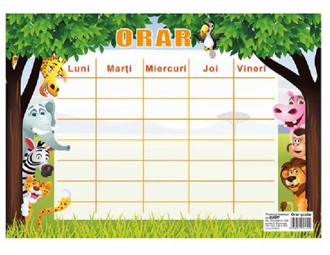Orar Scolar Pdf