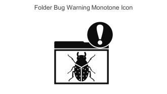 Folder Bug Warning Monotone Icon In Powerpoint Pptx Png And Editable Eps Format PPT Example