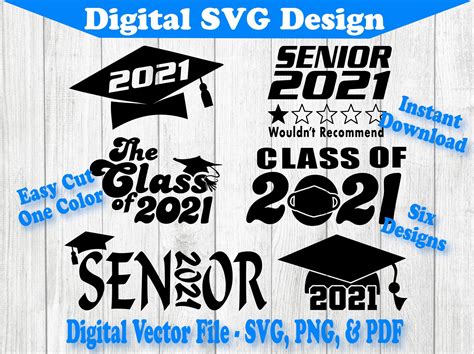 Digital Svg Digital Download High School Graduation Watermark One