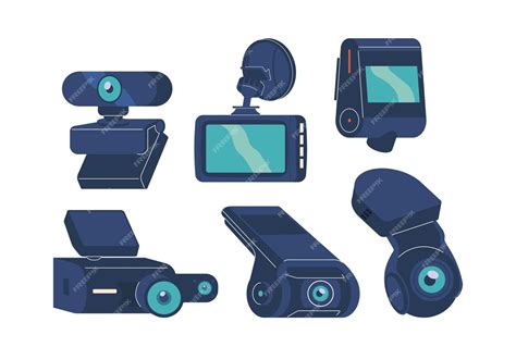 Premium Vector Contemporary Surveillance Devices Including Different Types Of Cameras Used For