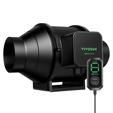 Vivosun Aerozesh S4 4 Inch 208 Cfm Inline Duct Fan With E12 Speed Controller Entirely