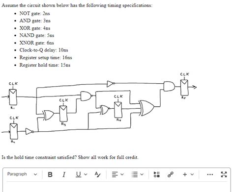 Solved Assume The Circuit Shown Below Has The Following