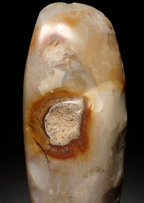 Uniquely Colored European Neolithic Polished Flint Celt Axe From France