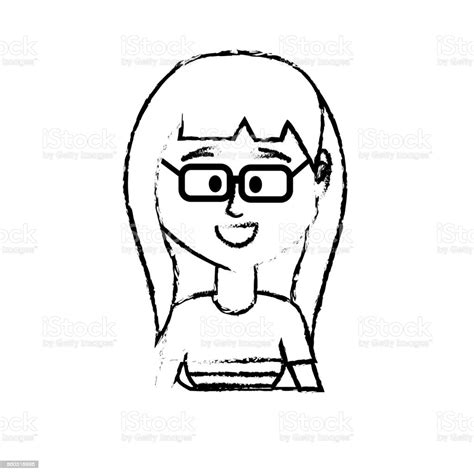 헤어스타일 및 블라우스 디자인 그림 아바타 여자 고객 서비스 담당자에 대한 스톡 벡터 아트 및 기타 이미지 고객 서비스